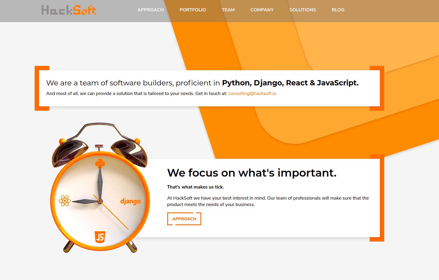 HackSoft new website.